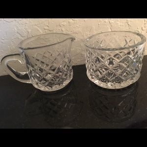 Spode | Dining | Spode Creamer Sugar Hand Cut Faceted Crystal | Poshmark